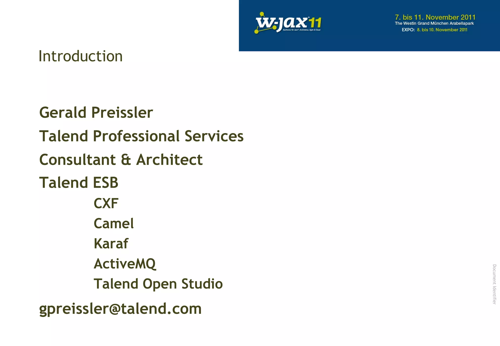 W Jax 2011 Osgi With Apache Karaf Ppt