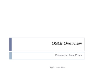 OSGi overview | PPT