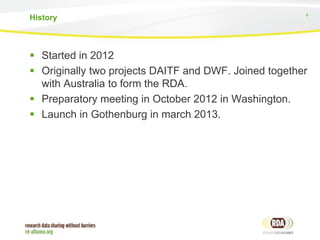 OSGIS: an introduction to the research data alliance | PPTX | Databases | Computer Software and ...