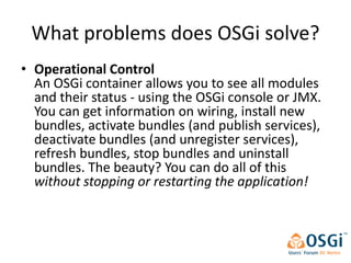 OSGi user forum dc metro v1 | PDF