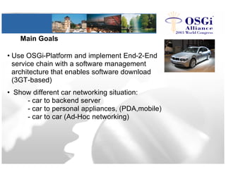 OSGi Technology in the Vehicle - H U Michel | PPT