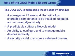 OSGi Technology Relationship to OMA Device Management Protocols and ...