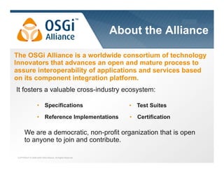 OSGi Technology Value Proposition - December 2013 | PDF