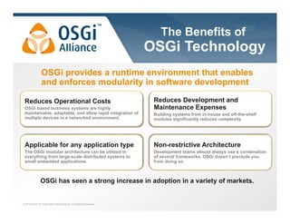 OSGi Technology Value Proposition - December 2013 | PDF