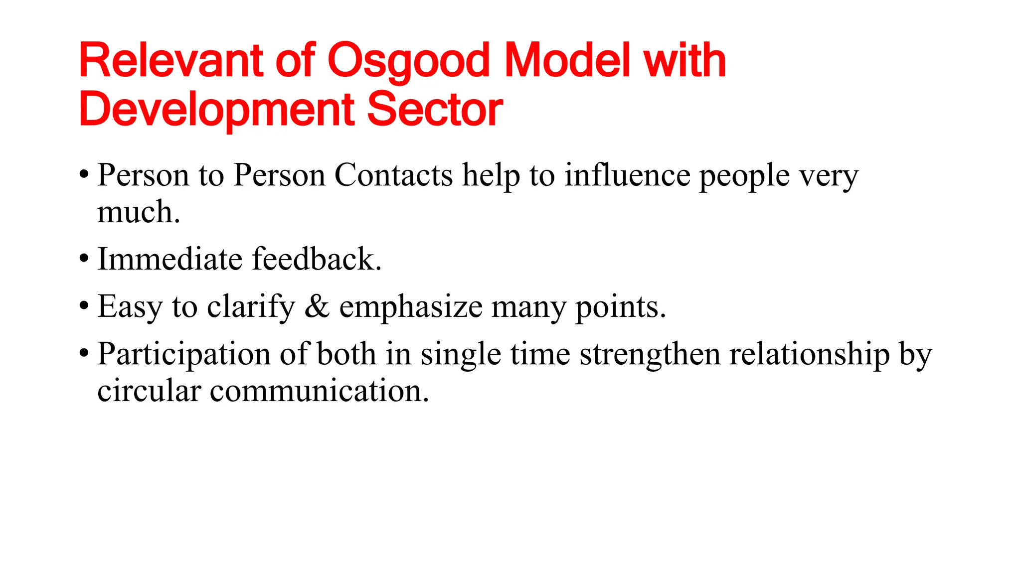 The Osgood-Schramm model of communication | PPTX
