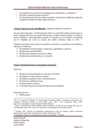 Osgood schlatter en basquetbolistas | PDF