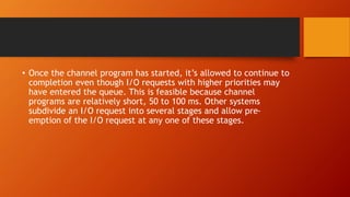 Management of I/O request & Communication among devices | PPTX