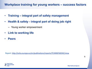 Occupational safety and health from education to the workplace ...