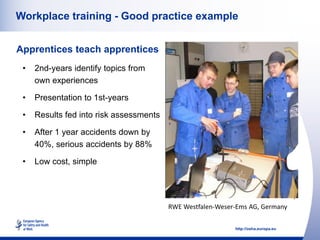 Occupational safety and health from education to the workplace ...