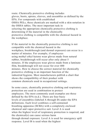 OSH 4301, Industrial Hygiene 1 Course Learning Outc.docx | First Aid ...