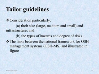 Intorduction to Occupational Safety & Health Management System(OSH-MS ...