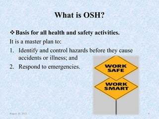 Intorduction to Occupational Safety & Health Management System(OSH-MS ...