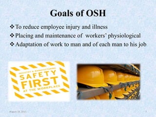 Intorduction to Occupational Safety & Health Management System(OSH-MS ...