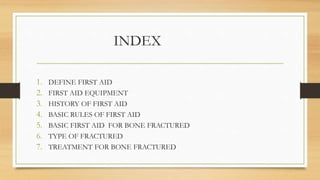 FIRST AID | PPTX