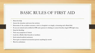 FIRST AID | PPTX