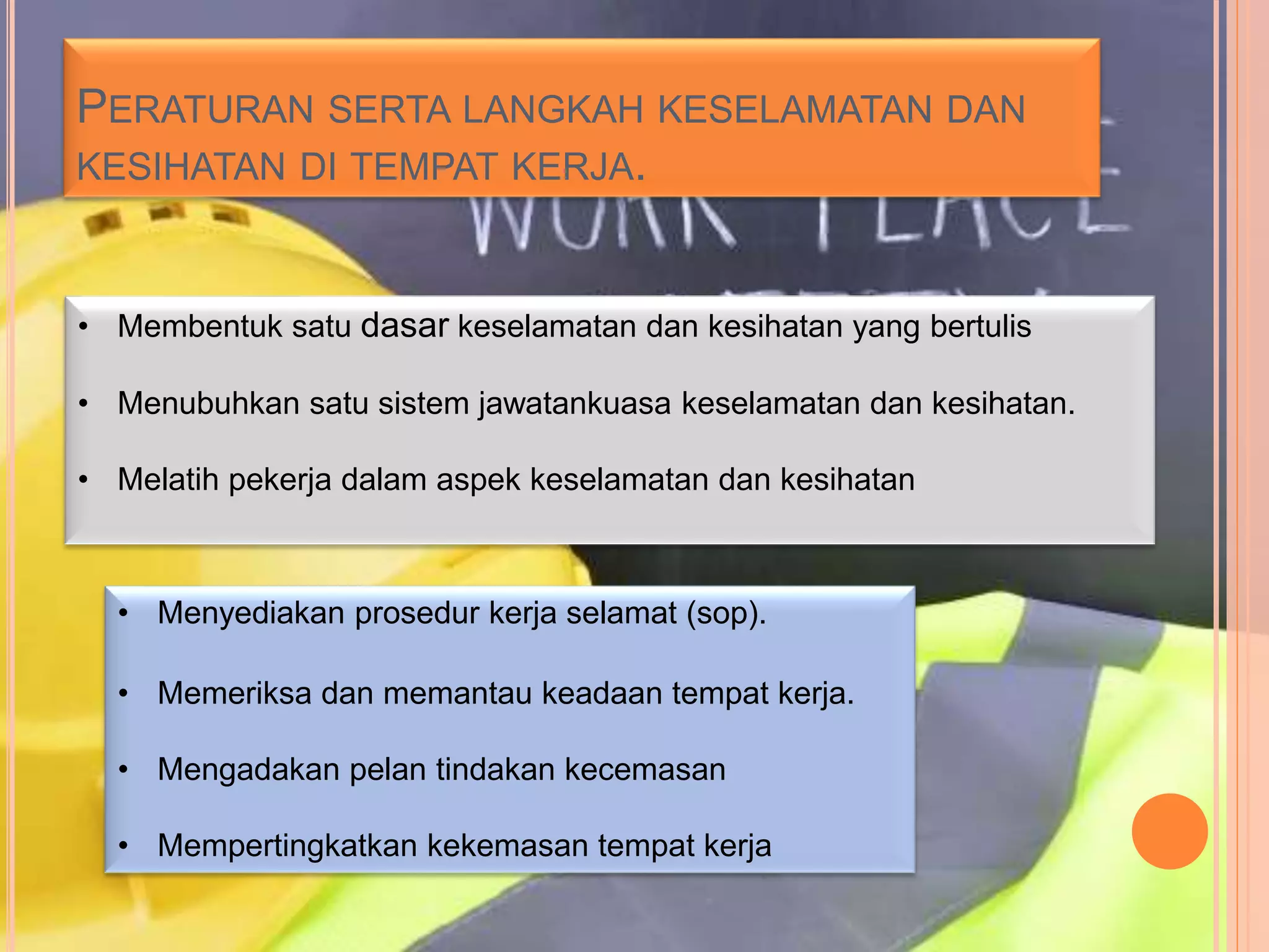 Occupational safety and health (OSHA) | PPTX
