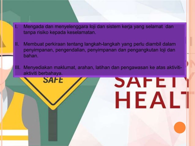 Occupational safety and health (OSHA) | PPT