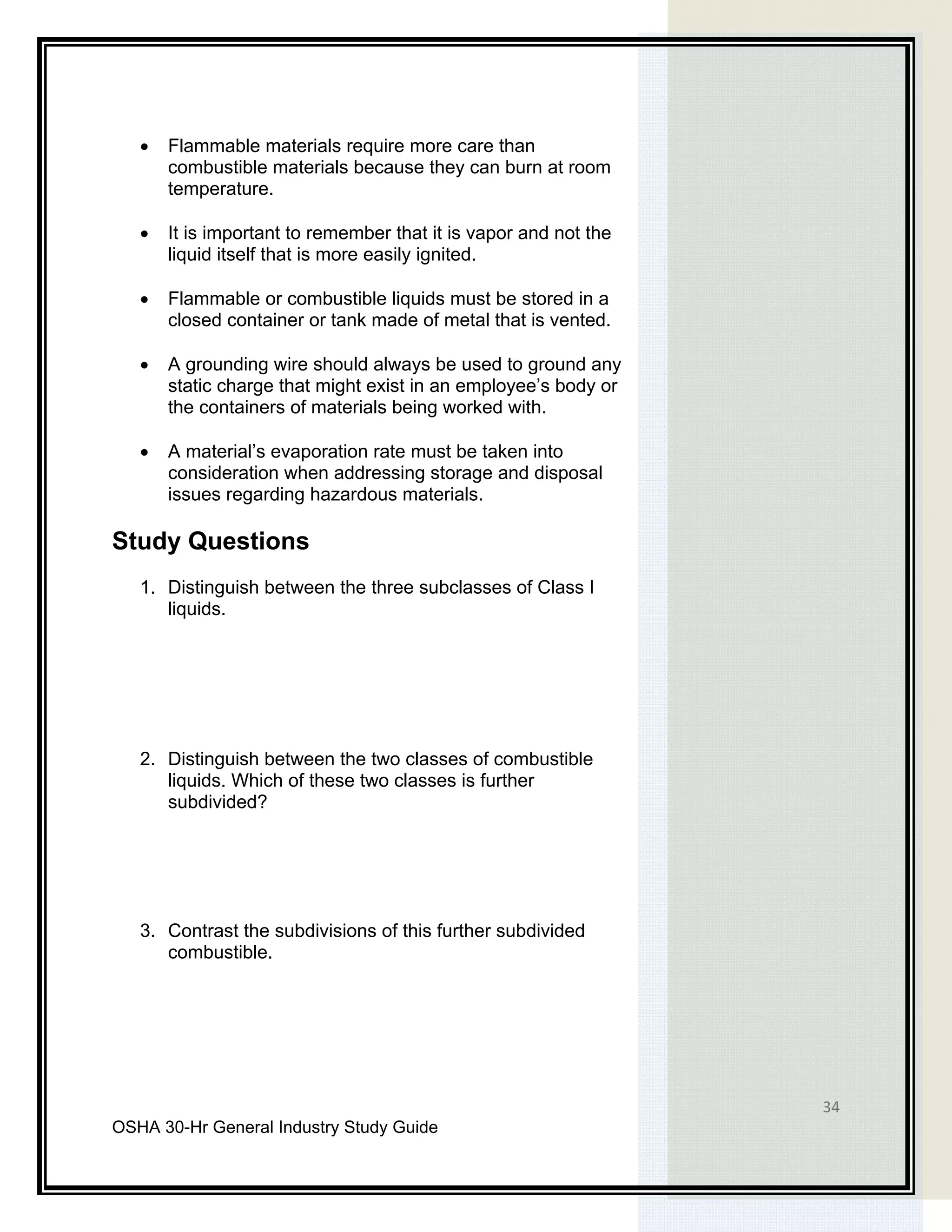 Osha 30 hour General Industry Outreach Training | PDF