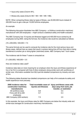 OSHA Incident Rate | PDF