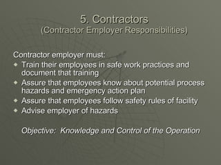 OSHA PSM Regulations | PPT