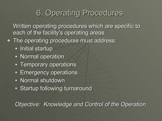 OSHA PSM Regulations | PPT