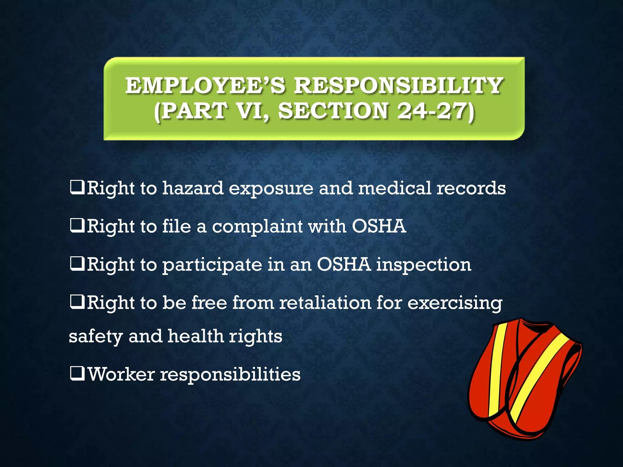 OSHA ACT 1994 | PPTX