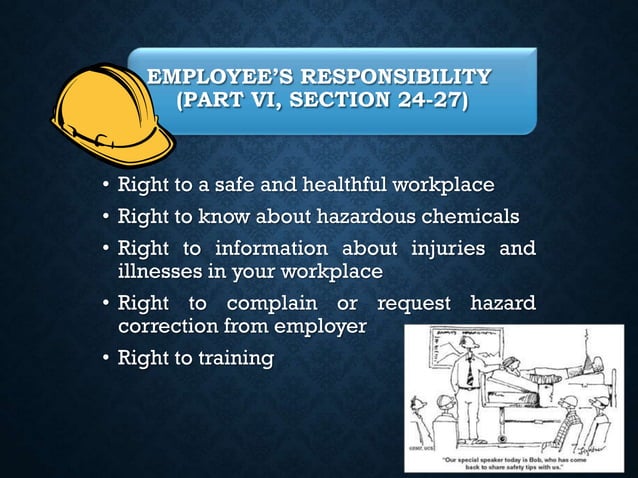 OSHA ACT 1994 | PPTX | Business | Business and Finance