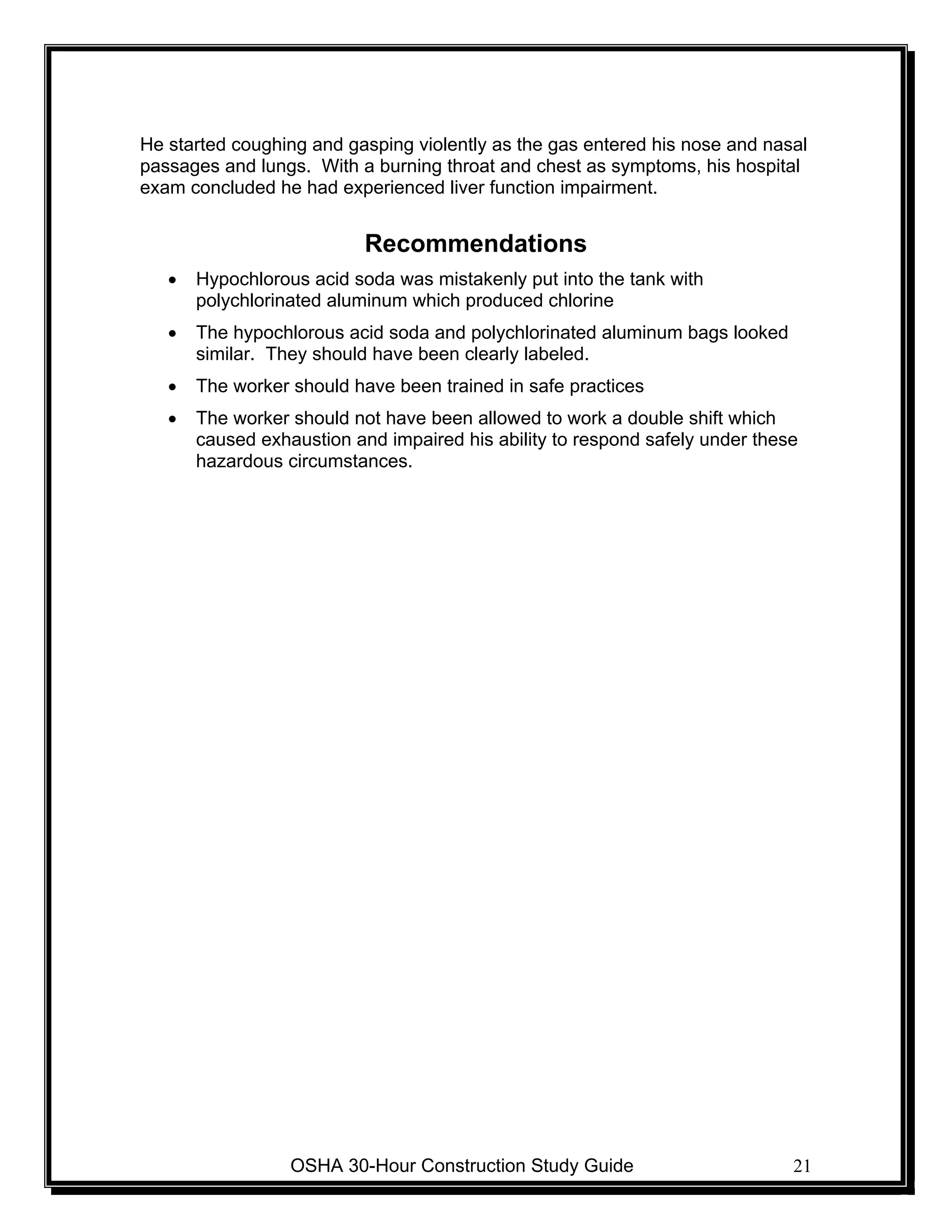 Osha 30 hour book | PDF