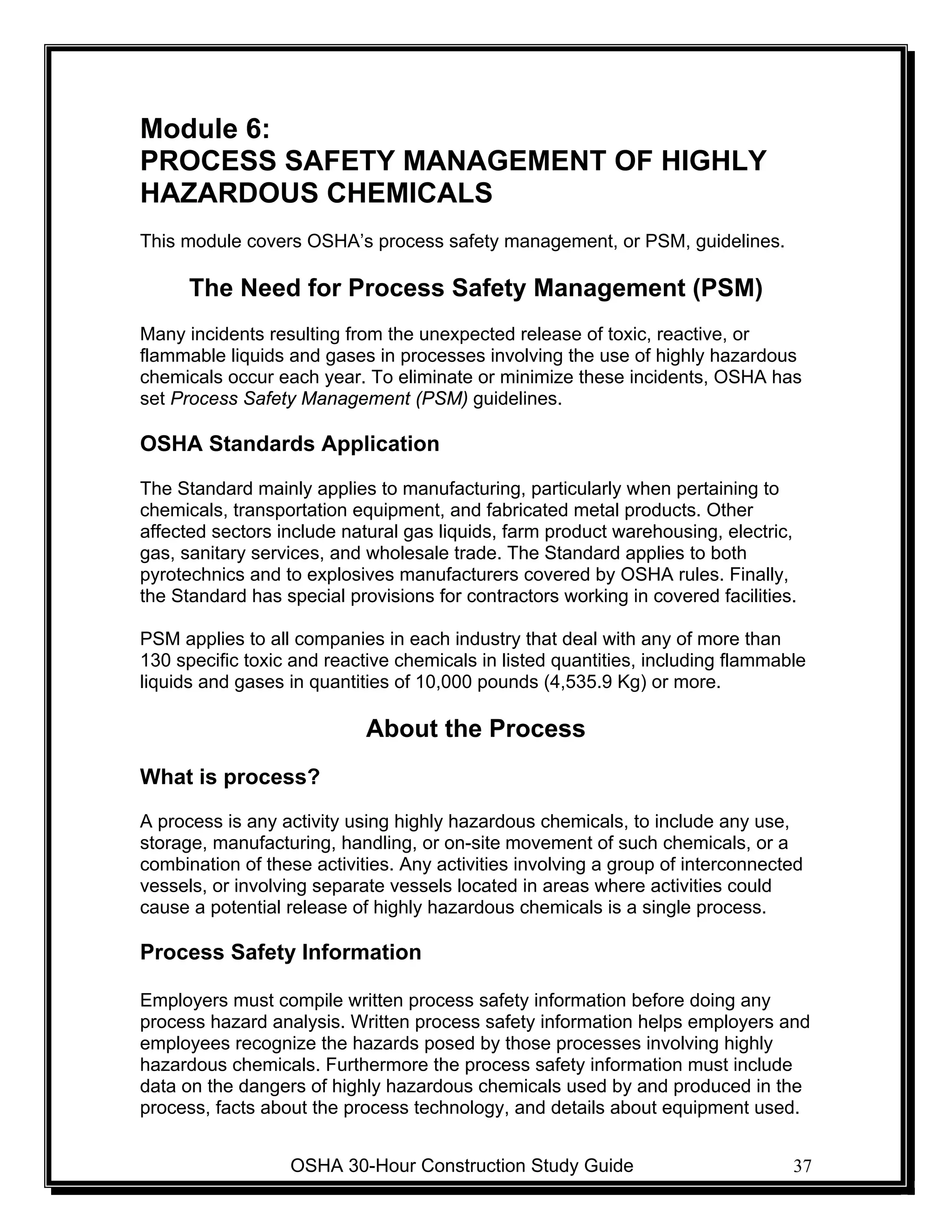 Osha 30 hour book | PDF