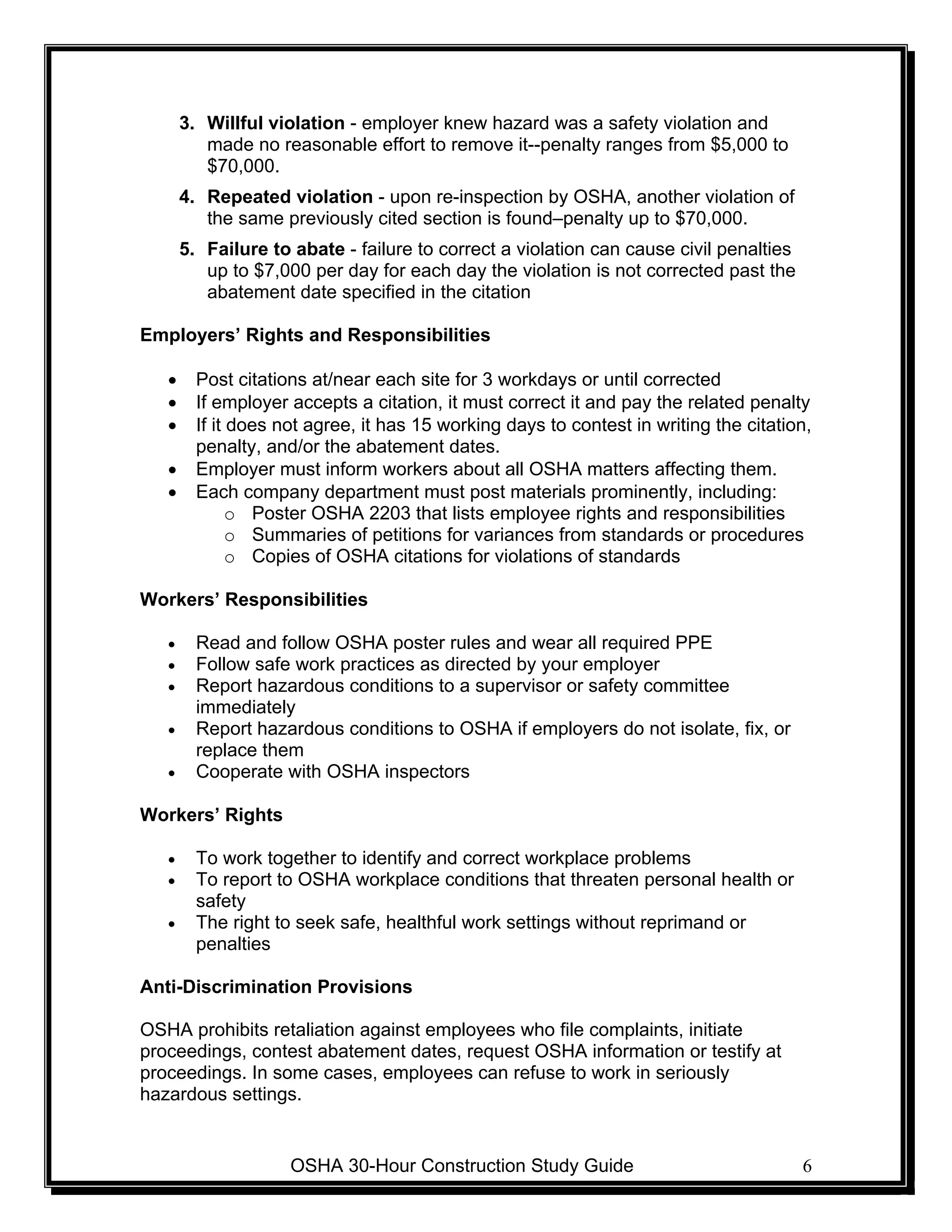 Osha 30 hour book | PDF