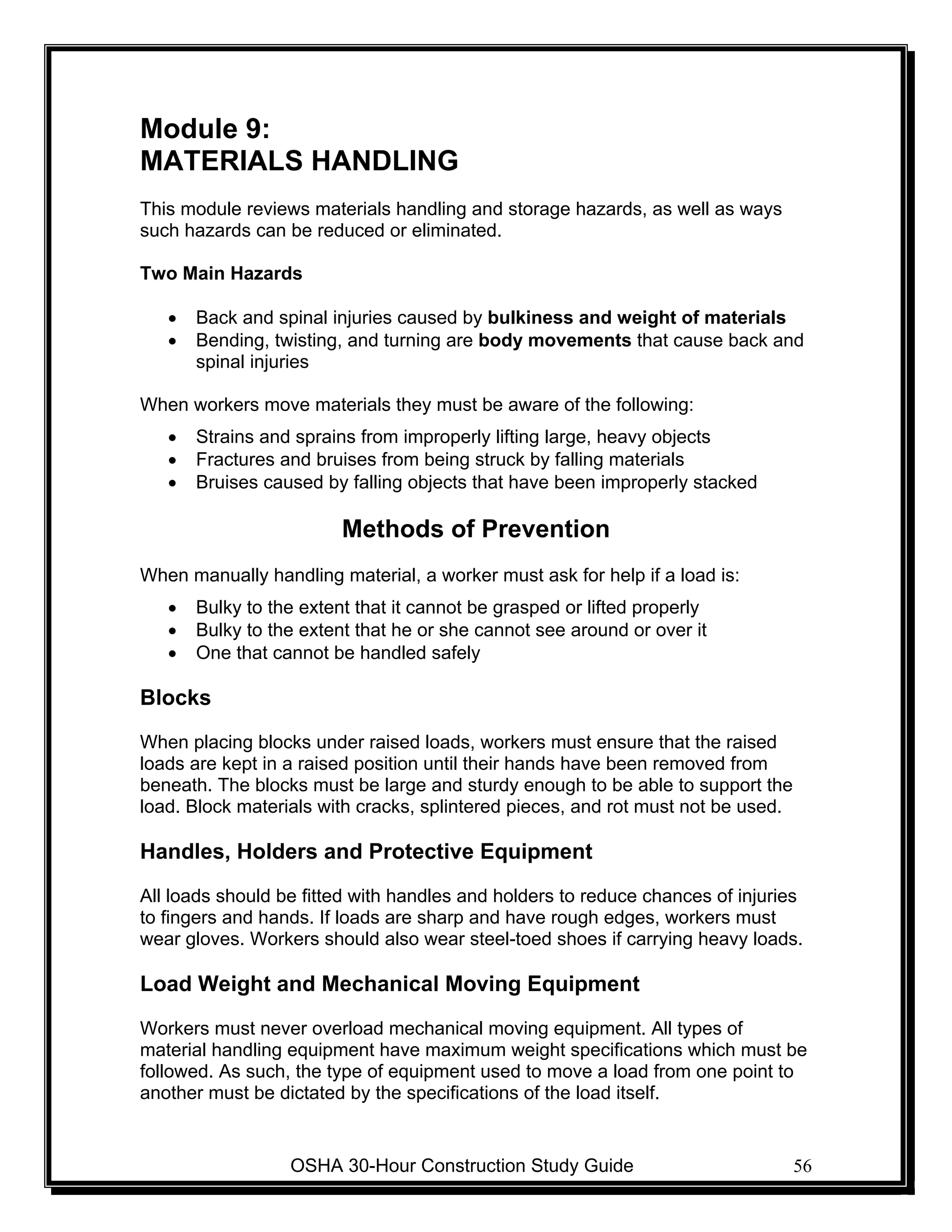 Osha 30 hour book | PDF