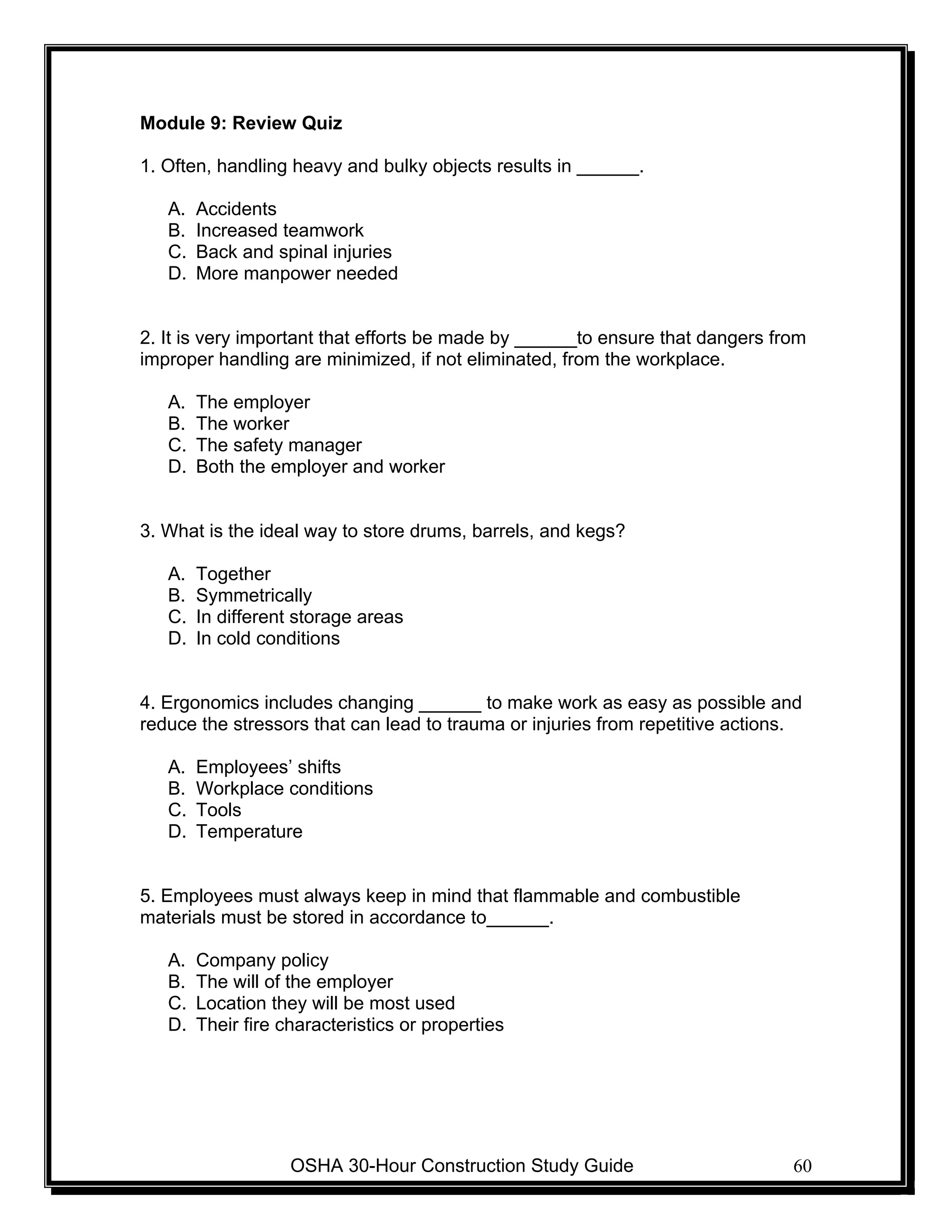 Osha 30 hour book | PDF