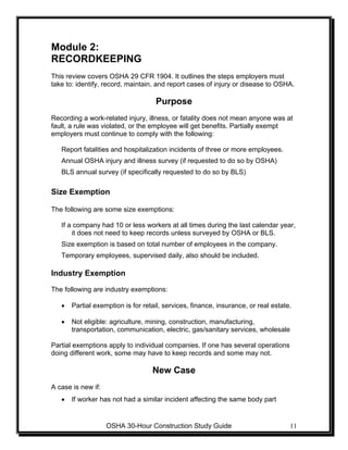 Osha 30 hour book | PDF