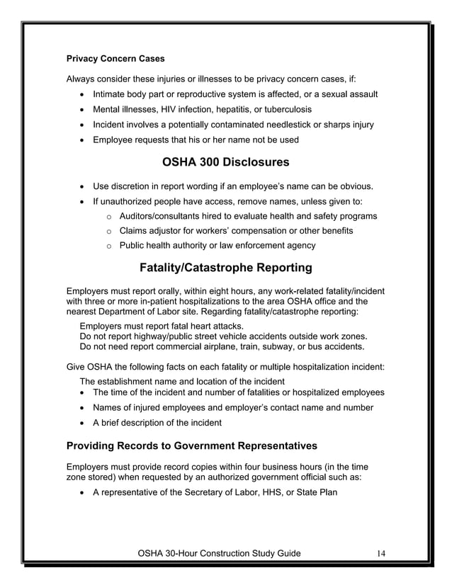 Osha 30 hour book | PDF | Law