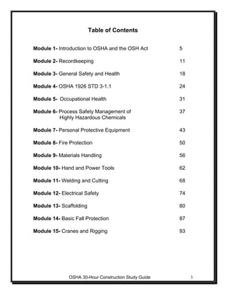 Osha 30 hour book | PDF
