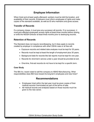 Osha 30 hour book | PDF