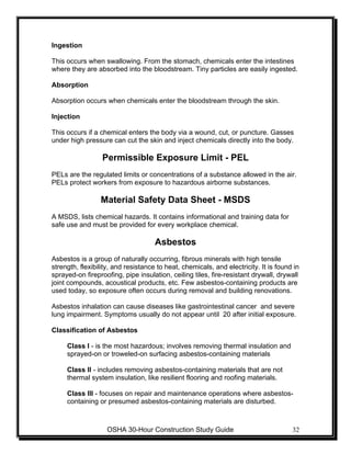 Osha 30 hour book | PDF