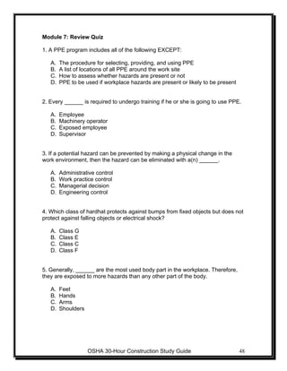 Osha 30 hour book | PDF