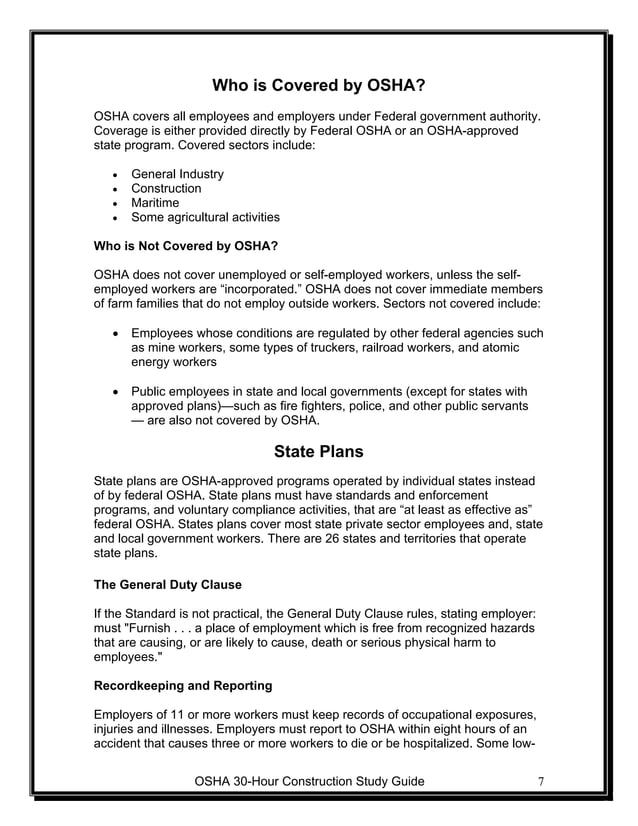 Osha 30 hour book | PDF | Law
