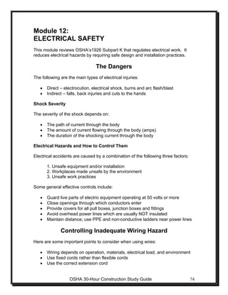 Osha 30 hour book | PDF
