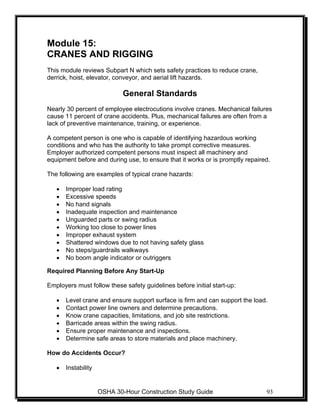 Osha 30 hour book | PDF
