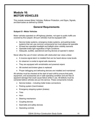 Osha 30 hour book | PDF
