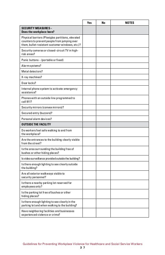 OSHA Guidelines to Preventing Workplace Violence