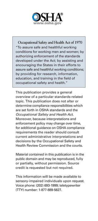 Osha 3162: free publication from OSHA | PDF