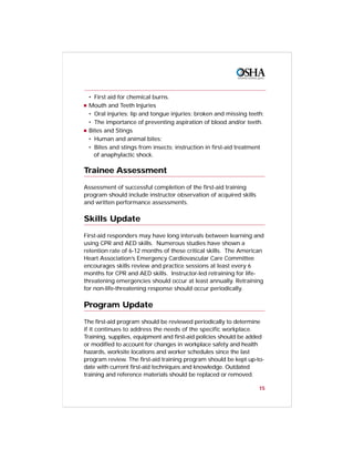Osha 3317 First Aid | PDF