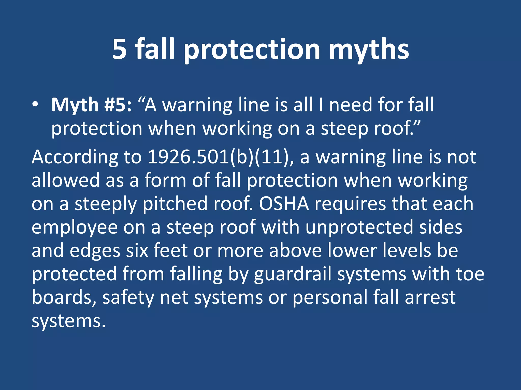 Osha 3 step fall protection | PPTX