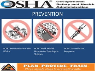 Osha 3 step fall protection | PPTX