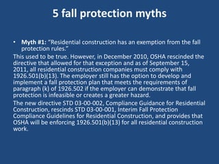 Osha 3 step fall protection | PPTX