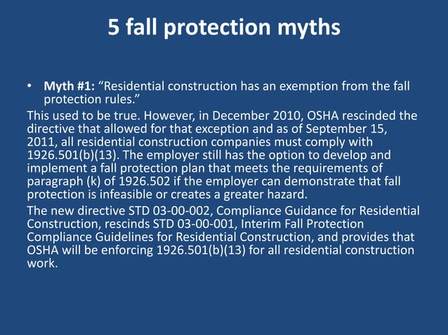 Osha 3 step fall protection | PPTX