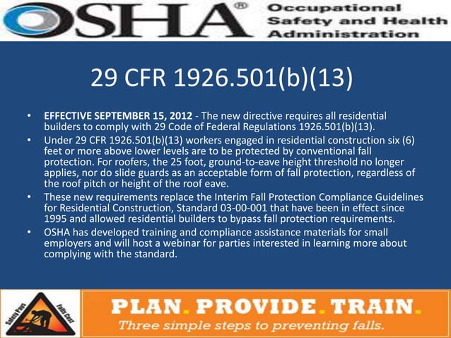 Osha 3 step fall protection | PPTX